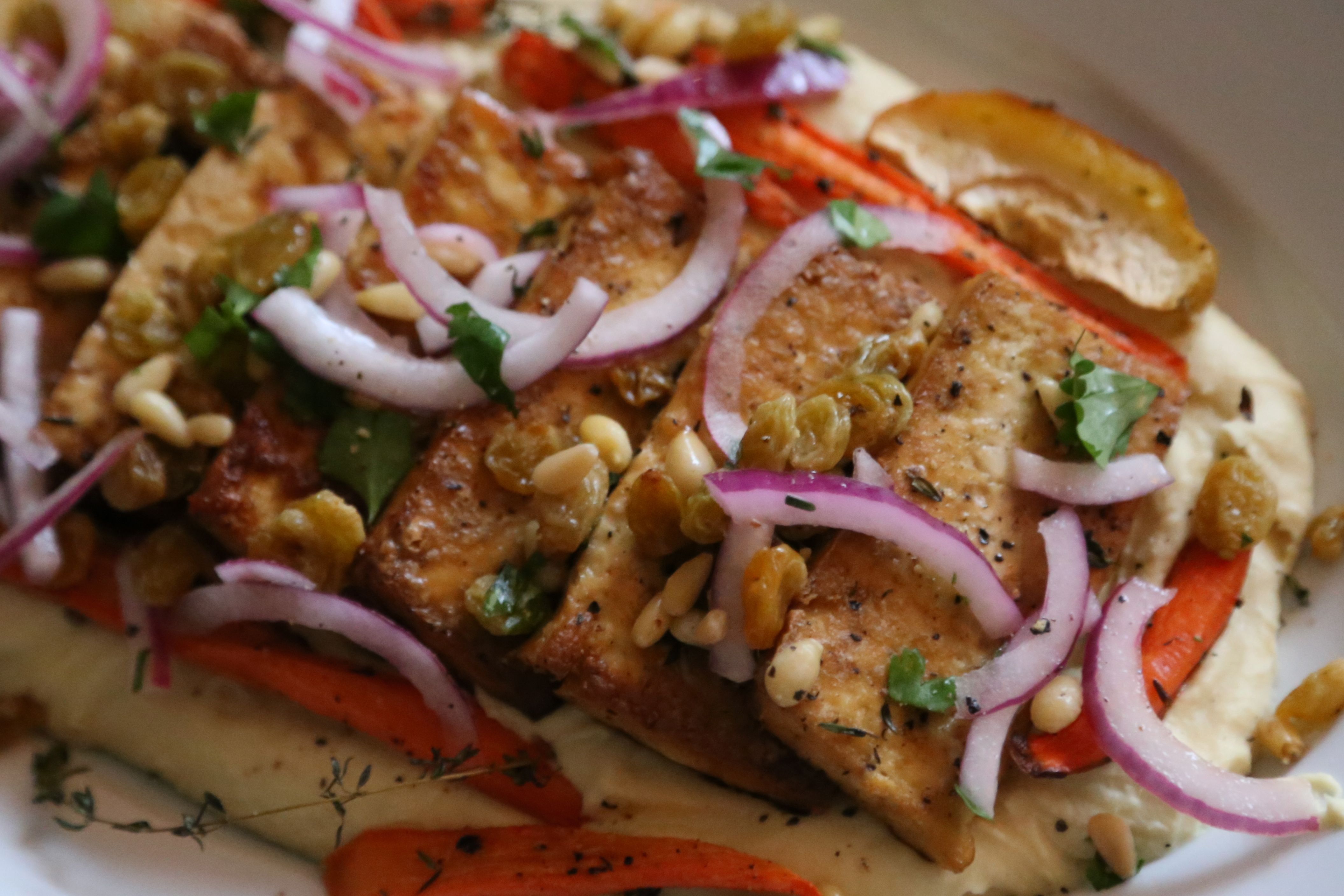 Spiced Tofu with Fava Purée and Cracked Freekeh Pilaf – PETIT WORLD CITIZEN